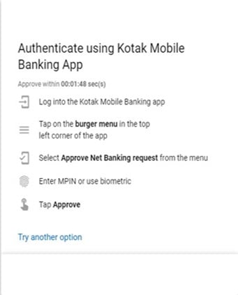 Steps to register for Kotak Net Banking
