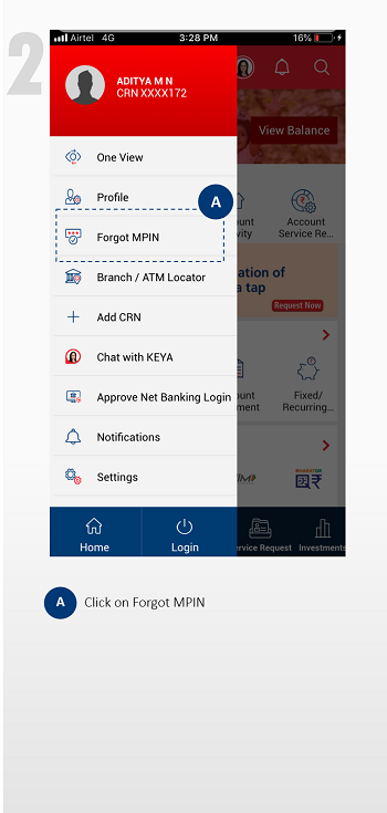 Forgot MPIN/Create MPIN