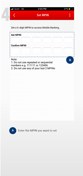 Forgot MPIN/Create MPIN